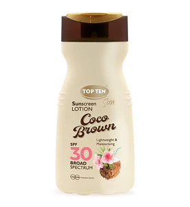 TOP TEN COCO BROWN SUNSCREEN LOTION SPF30