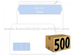 500 koverata PIGNA OFFICE ameriken LEVI PROZOR 110x230mm 80g (23201)