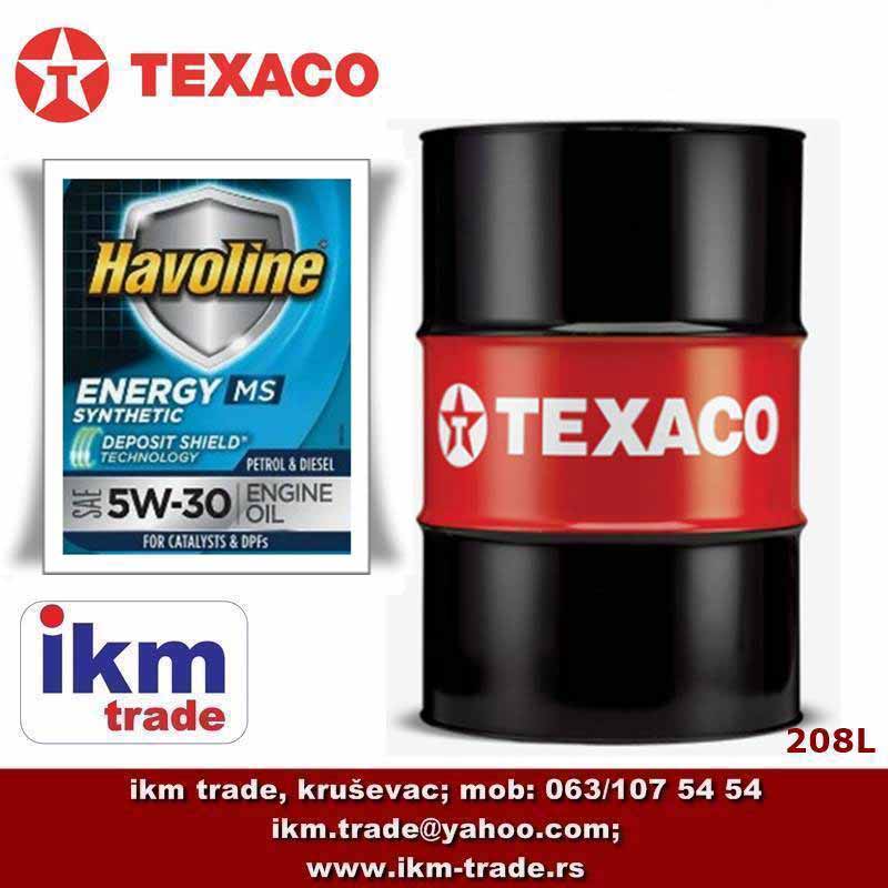 TEXACO HAVOLINE ENERGY MS 5W30 208L