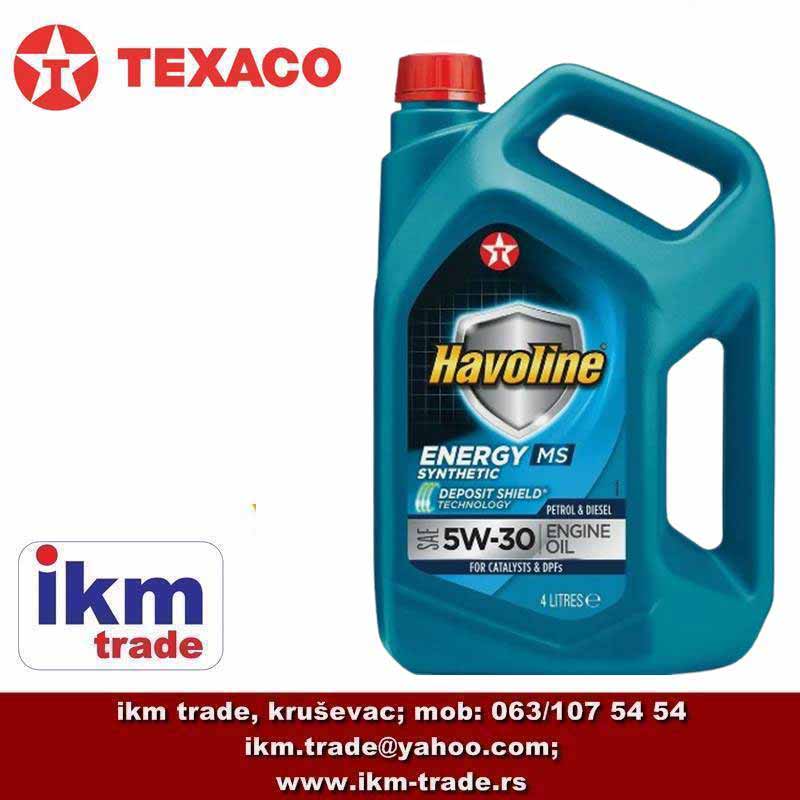 TEXACO HAVOLINE ENERGY MS 5W30 4L