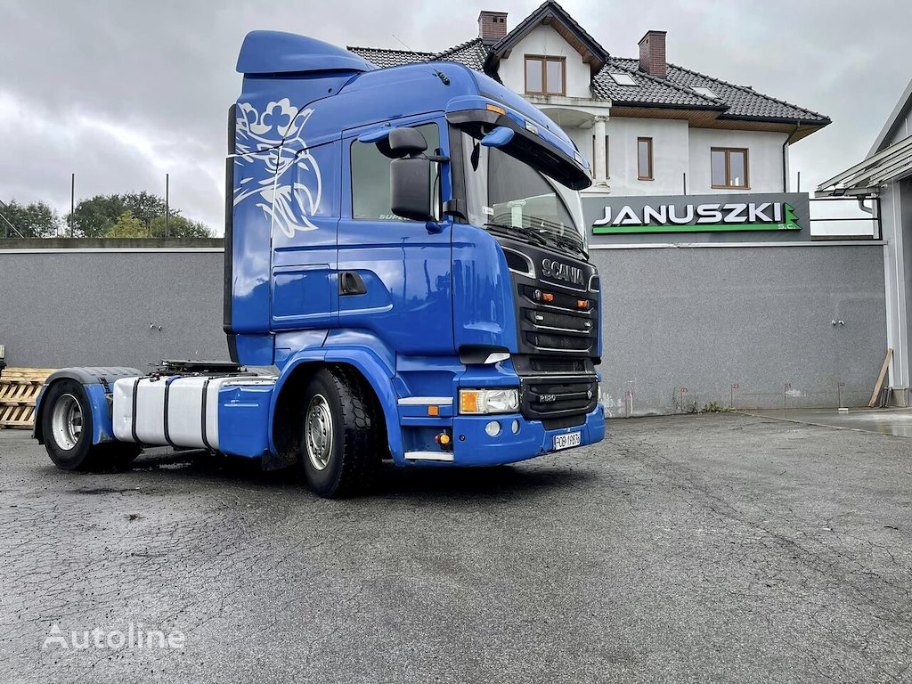 Scania R410 LKW Holztransporte Timber Transport Do Lasu tegljač