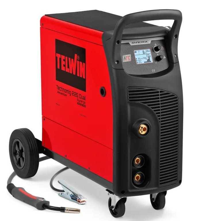 Telwin – Inverter aparat za zavarivanje dual Synergic TECHNOMIG 225 MIG-MAG/FLUX/BRAZING/MMA /TIG DC-Lift 230V – 816057