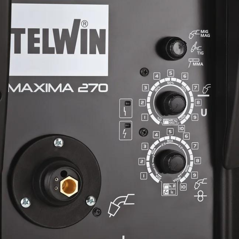 Telwin – Inverter aparat za zavarivanje MAXIMA 270 SYNERGIC MIG-MAG/BRAZING/MMA/TIG DC-LIFT 230V – 816126