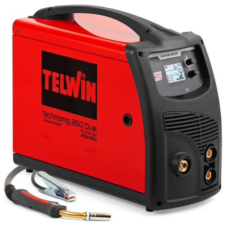 Telwin – Inverter aparat za zavarivanje TECHNOMIG 210 DUAL SYNERGIC MIG-MAG/FLUX/BRAZING/MMA/TIG DC-Lift 230 V – 816055