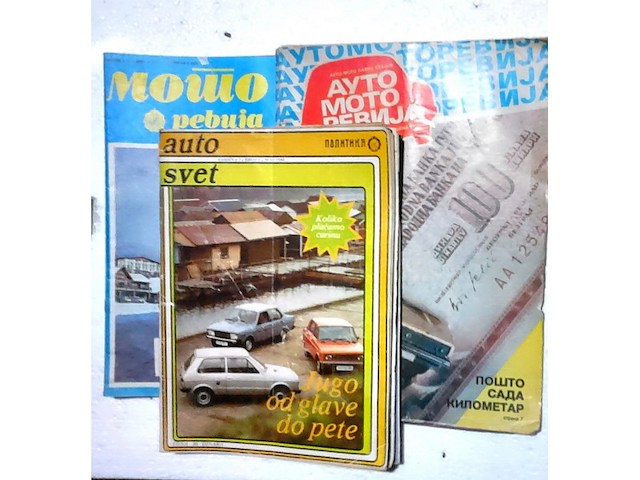 Stari časopisi, automobilizam. 10 komada.
