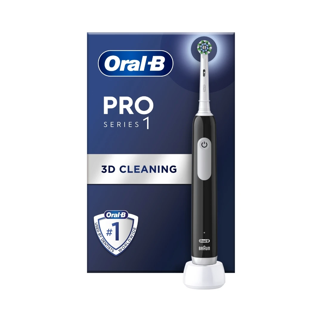 Oral-B® PRO SERIES 1 Električna Četkica za Zube Crna, 1 Četkica