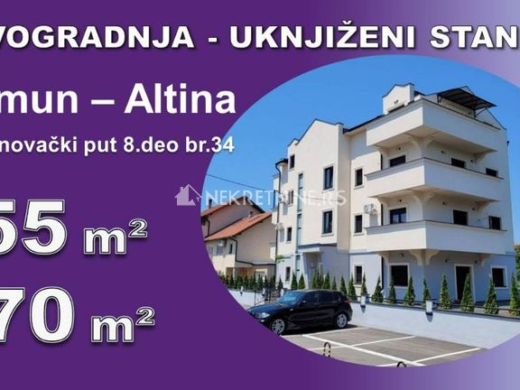 Beograd, Altina, Ugrinovački put 8. deo br.34, uknjižena novogradnja, moguća kupovina na kredit