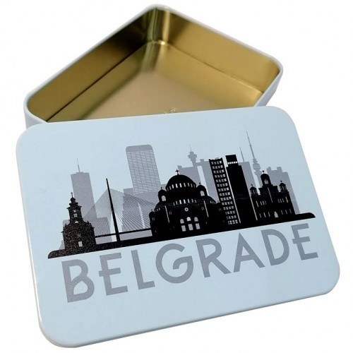 Metalna kutija Belgrade 14,2x10x3 cm Plava