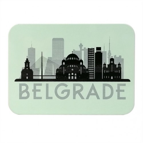 Metalna kutija Belgrade 14,2x10x3 cm zelena