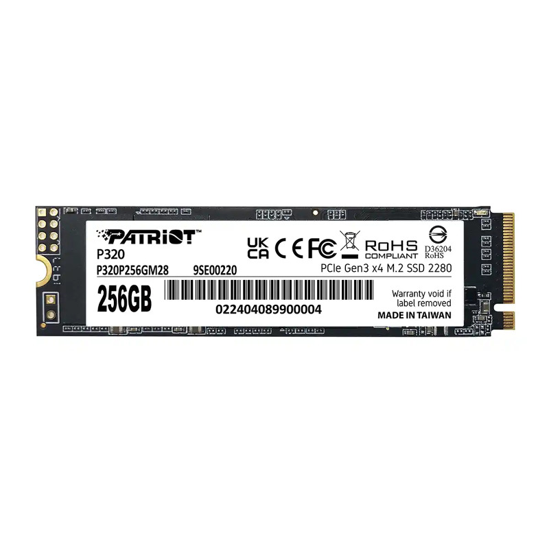 SSD M.2 NVMe 256GB Patriot P320 2200MBs/1200MBs P320P256GM28