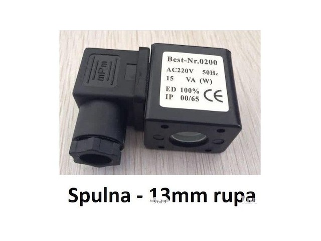 Spulna 220V AC za razvodnike i ventile osovine 13mm