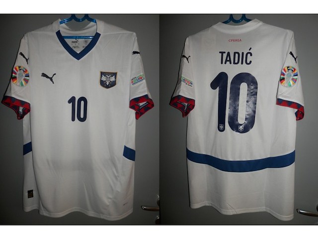 Srbija dres (EURO 2024) Dušan Tadić 10 Serbia (Beli)