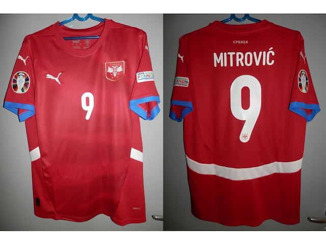 Srbija dres (EURO 2024) Aleksandar Mitrović 9 Serbia