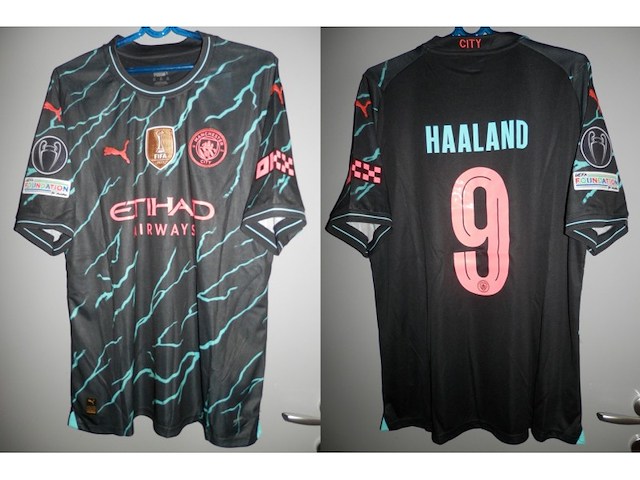 Manchester City dres 2023-24 Haaland 9 Treći (Liga Š)