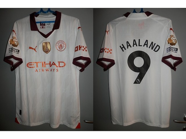 Manchester City dres 2023-24 Haaland 9 Beli (Premijer)