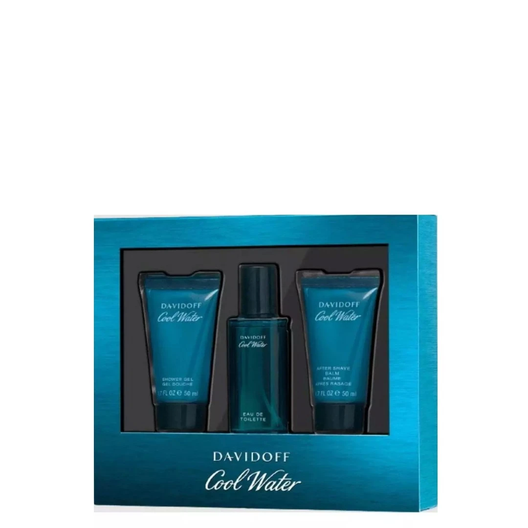 DAVIDOFF COOL WATER MAN SET(EDT 40ML + SHOWER GEL 50ML + AFTER SHAVE BALM 50ML)178311