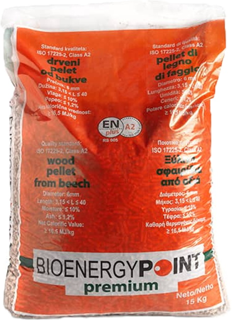 PELET BIOENERGY PREMIUM 15 KG