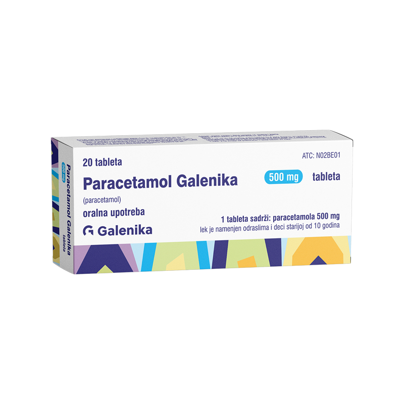 PARACETAMOL GALENIKA TABLETA 20X500MG
POZOVITE NAJBLIŽU APOTEKU