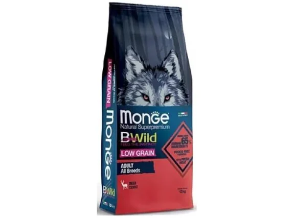 Monge Bwild All Breed Low Grain Jelen 12kg