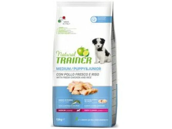 Trainer Natural Medium Puppy Junior Pollo Fresco 12kg