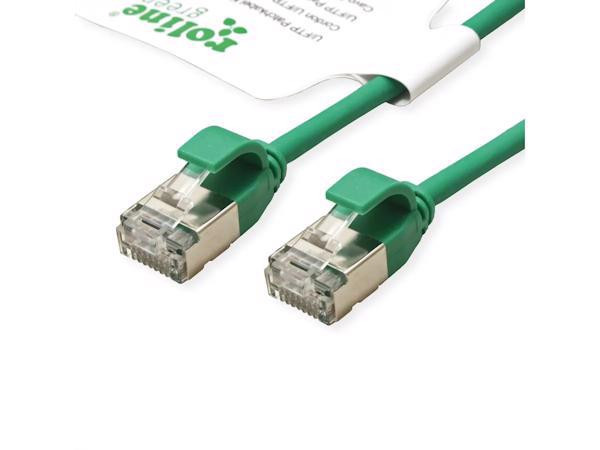 Secomp Roline GREEN U/FTP Data Center PatchCord 6A Slim LSOH zeleni 0.3m