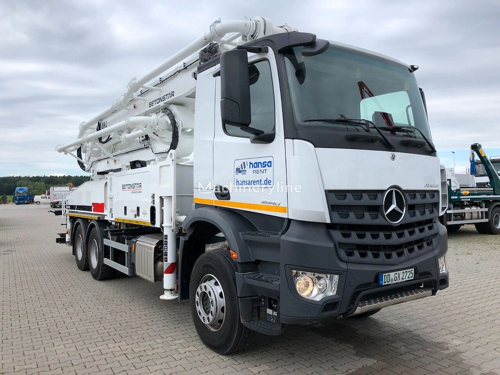 Betonstar H40.16-5RZ na šasiji Mercedes-Benz AROCS 2840 pumpa za beton