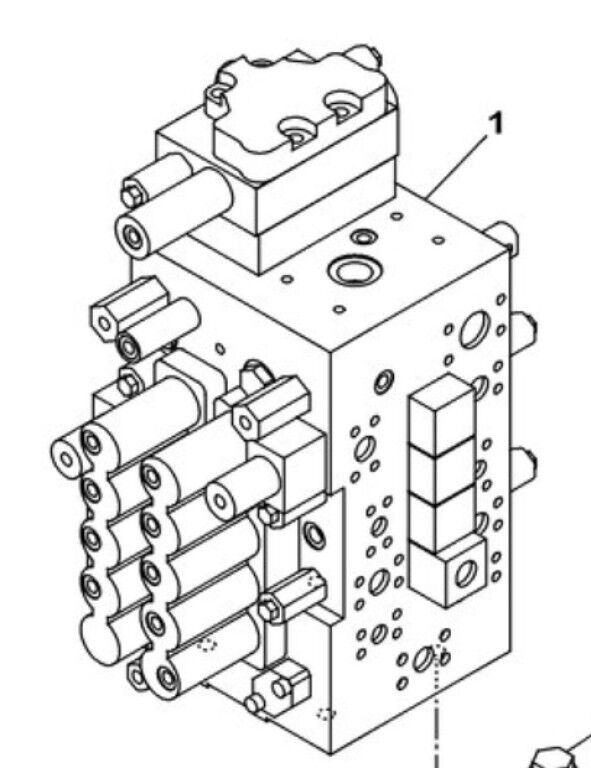 Case 48190194 hidraulični razvodnik za CX210C CX220C bagera