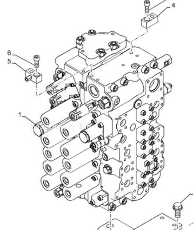 Case KBJ37370 hidraulični razvodnik za CX250E bagera