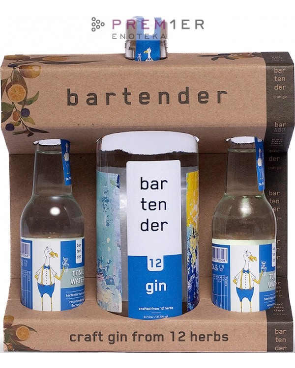 Bartender Gin i Craft Tonic Water 0.70l + 2 x 0.2l