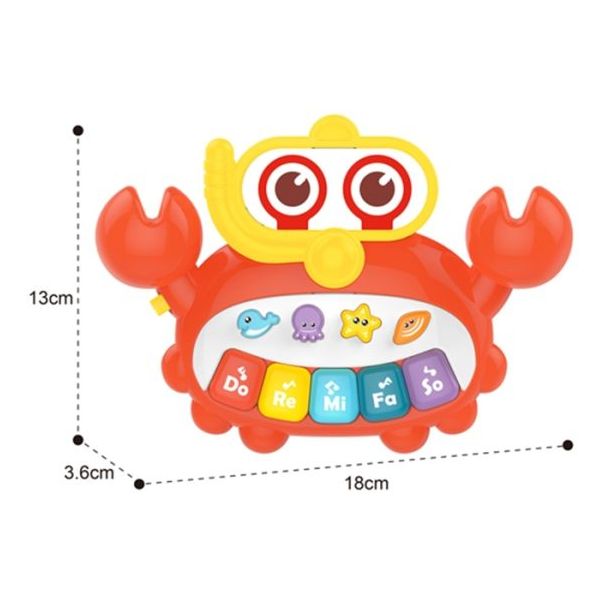 BBO Toys Igračka muzički instrument - Crab 18m+ (HE0535)