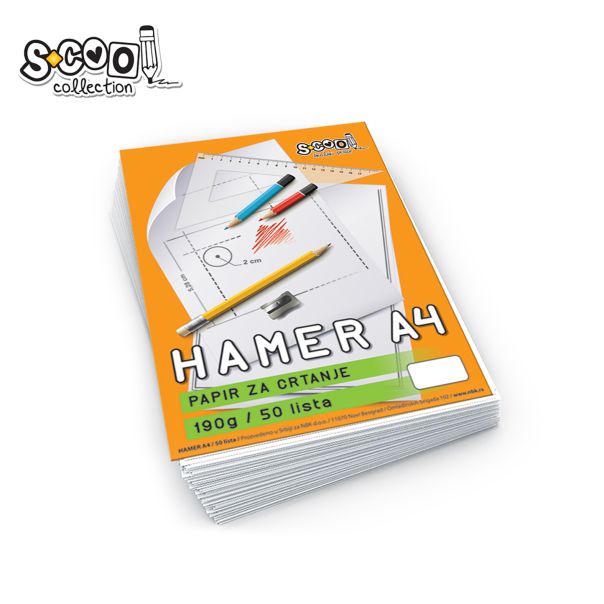 S-COOL Hamer papir A4 50 listova SC116