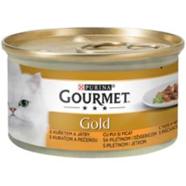 GOURMET gold 85g - komadići piletine i jetre u sosu