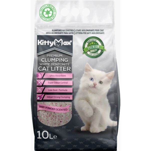 KITTY MAX Posip 10L baby powder