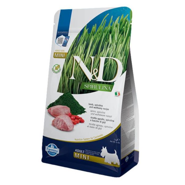 N&D SPIRULINA Lamb Mini Adult 2kg