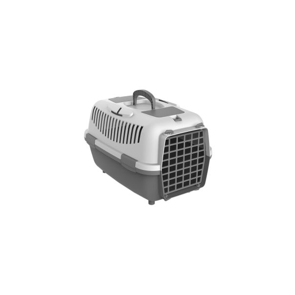 PETMAX Transporter Nomade 3 svetlo siva 61x40x38 cm
