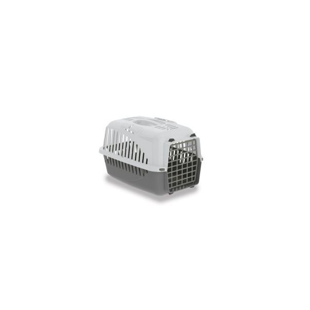 PETMAX Transporter Crossland 55x36x35cm svetlo sivi