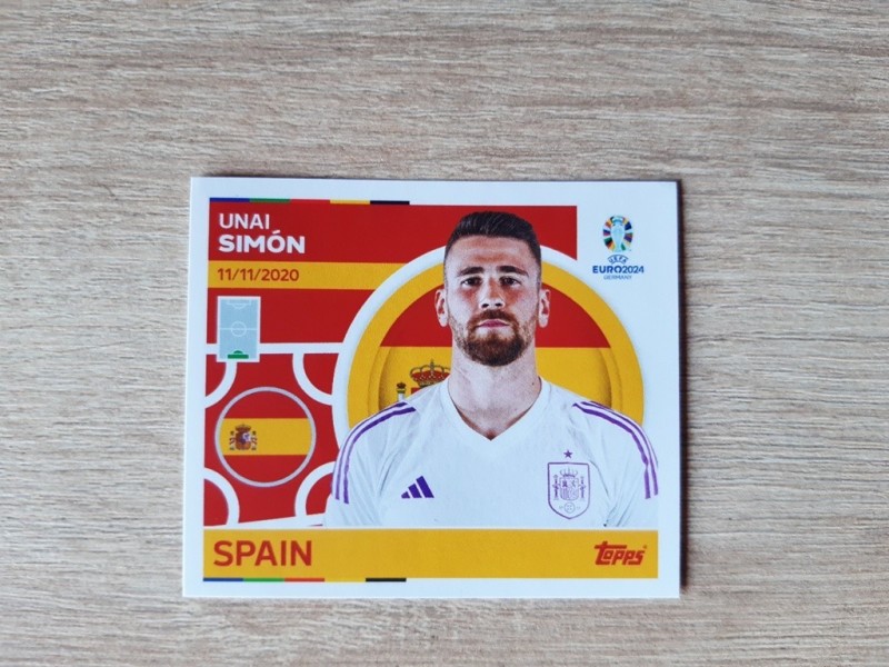 Euro 2024 Uefa Topps sličica broj ESP 4
