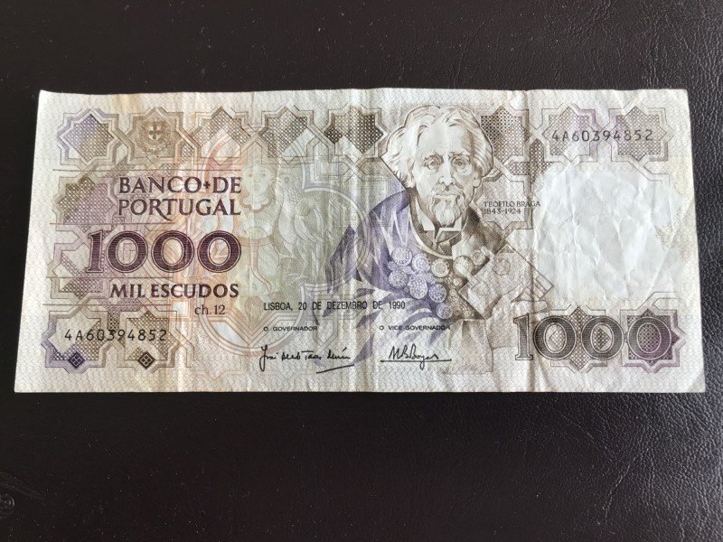 PORTUGAL 1000 ESCUDOS.1990.