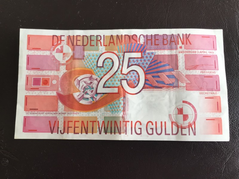 HOLANDIJA 25 GULDENA.1989.