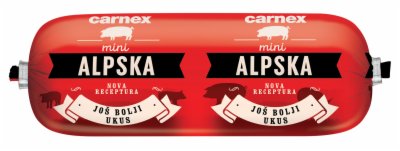 KOBASICA ALPSKA MINI CARNEX 350G
KOBASICA ALPSKA MINI CARNEX 350G