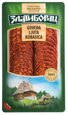 KOBASICA GOVEDJA LJUTA SLAJS ZLATIBORAC 100G
KOBASICA GOVEDJA LJUTA SLAJS ZLATIBORAC 100G