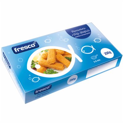 SMRZNUTI PANIRANI RIBLJI STAPICI FRESCO 250G
SMRZNUTI PANIRANI RIBLJI STAPICI FRESCO 250G