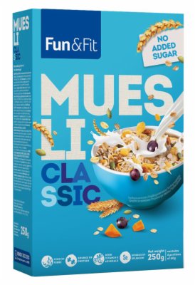 MUSLI CLASSIC FUN&FIT 250G
MUSLI CLASSIC FUN&FIT 250G