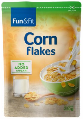 CORN FLAKES FUN&FIT 250G
CORN FLAKES FUN&FIT 250G