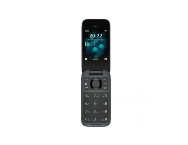 Nokia 2660 Flip 4G crni mobilni 2.8" Unisoc T107 48MB 128MB 0.3Mpx Dual Sim