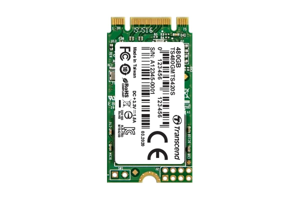 Transcend 480GB M.2 2242 PCIe Gen3x4 (TS480GMTS420S) NVMe SSD disk