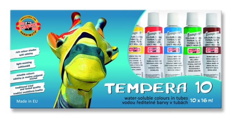 Set tempera Koh-i-noor 10-delni - 10 x 16 ml