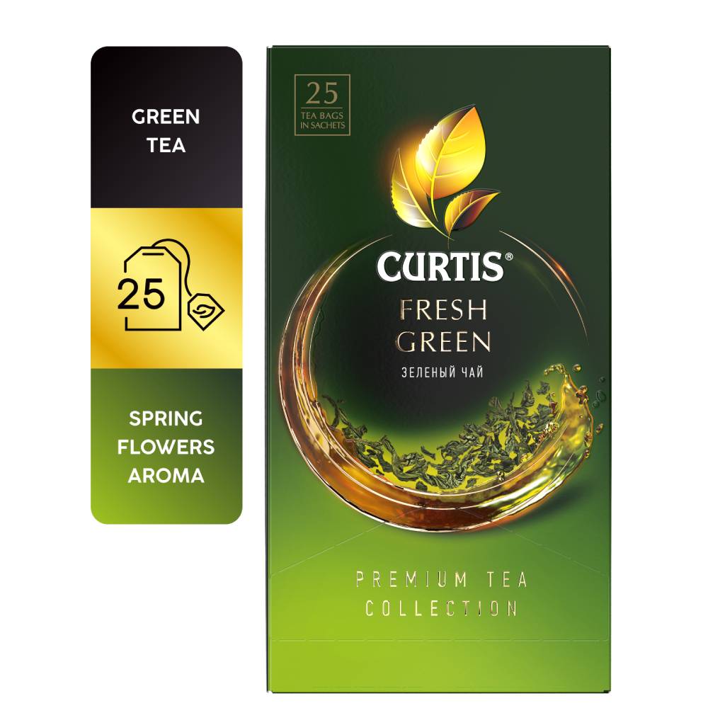 CURTIS Fresh Green - Zeleni čaj, 25x1,7g