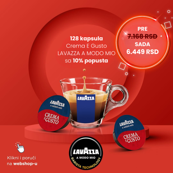 Lavazza Crema E Gusto A Modo Mio 128 Kapsula