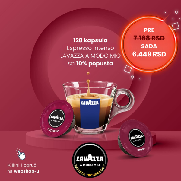 Lavazza Intenso A Modo Mio 128 Kapsula